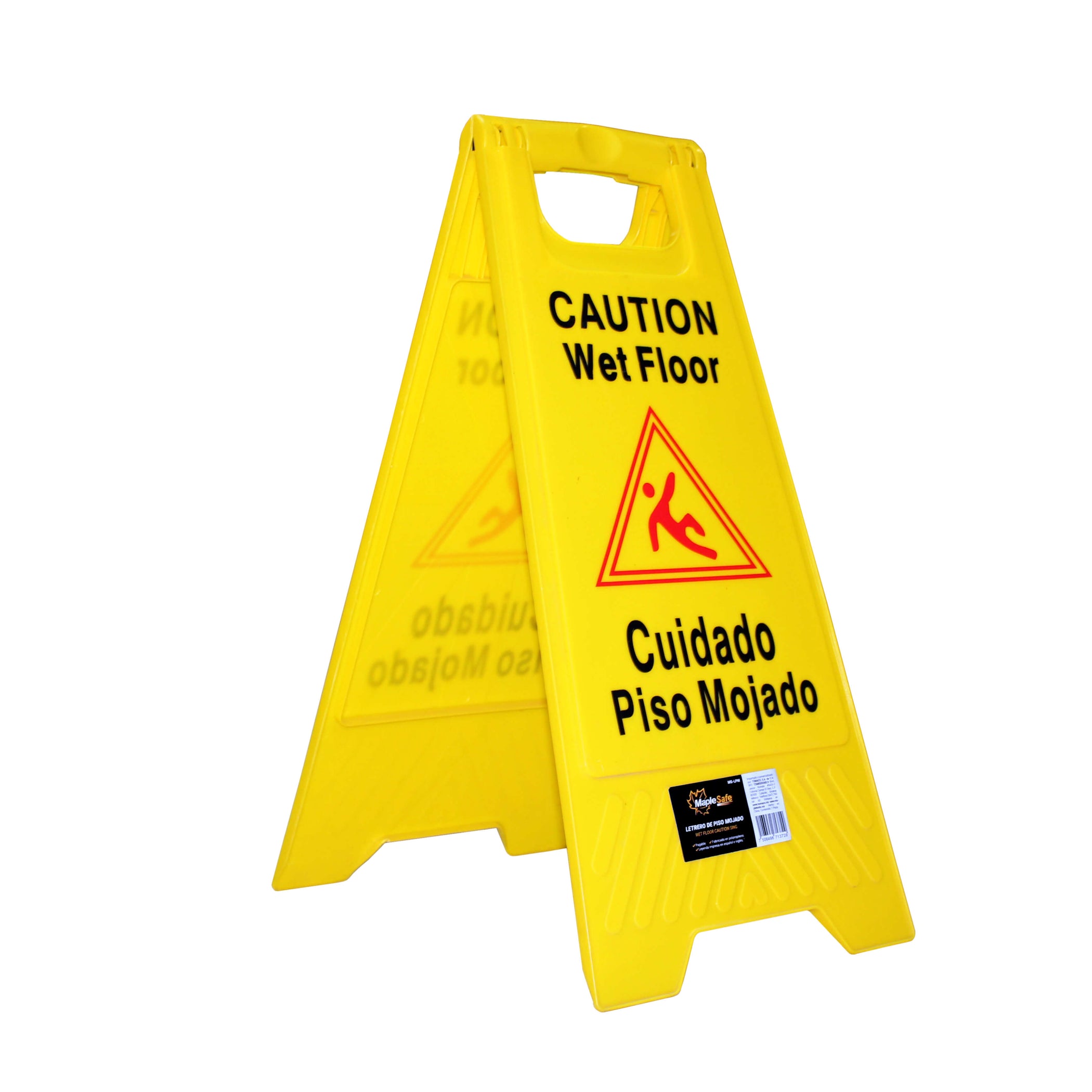 Inicio LETRERO PLEGABLE C/IMPRESION PISO MOJADO MAPLE SAFE
