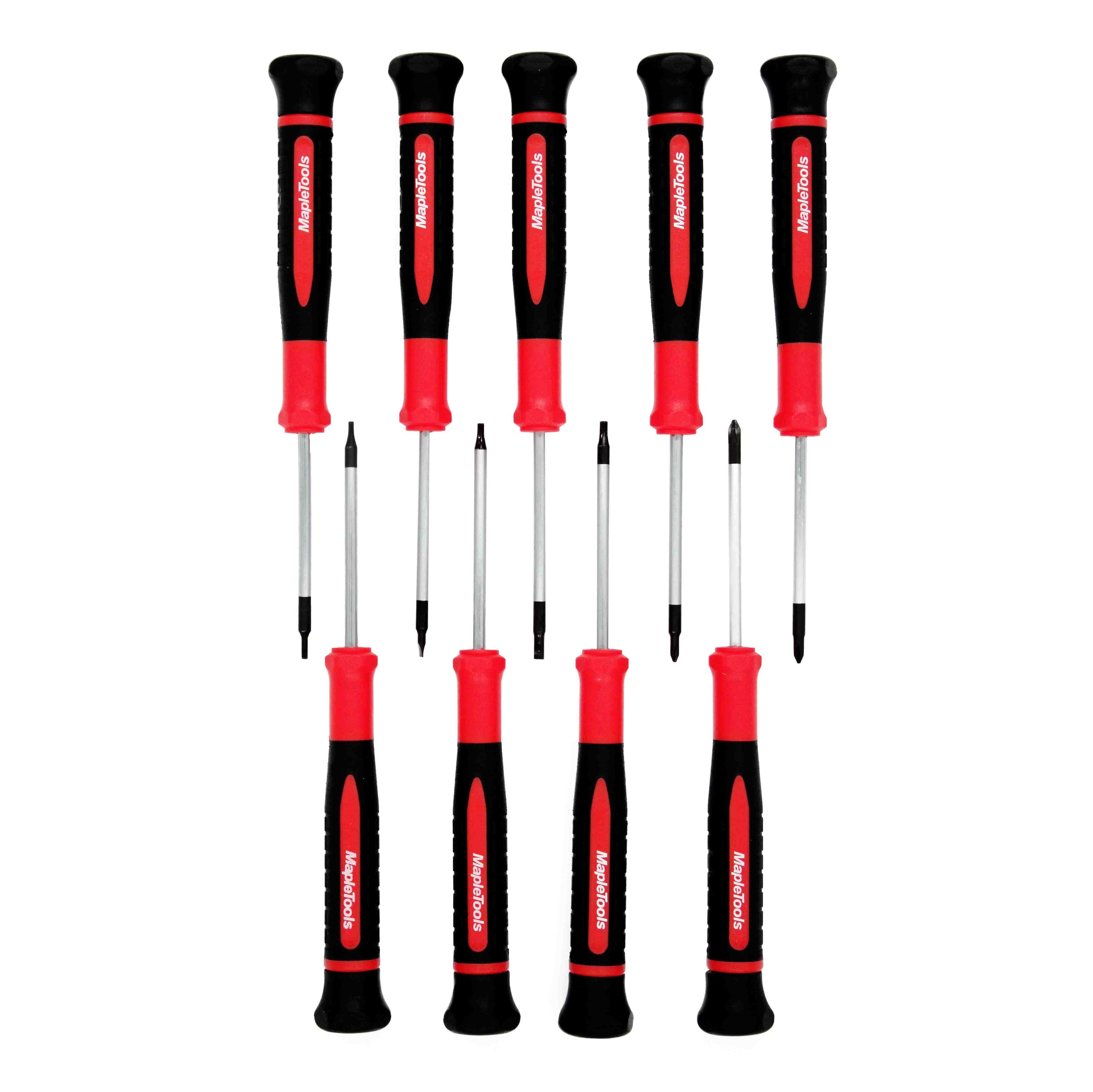 JGO. DESARMADORES PRECISION (9 PIEZAS) MAPLE TOOLS — TOMACO