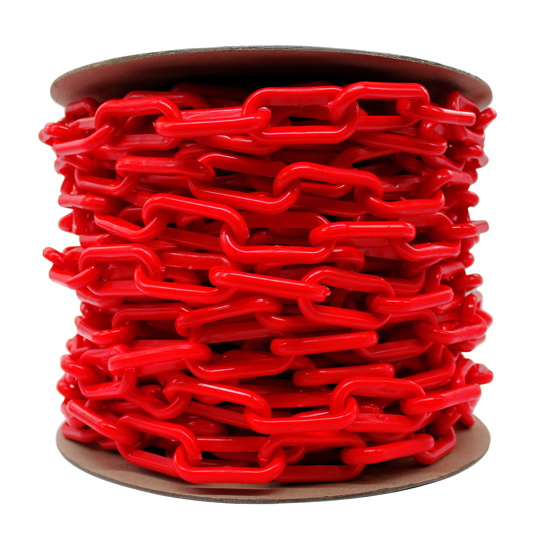 ROLLO CADENA PLASTICA ROJA 8MM X 25 MTS MAPLE SAFE — TOMACO