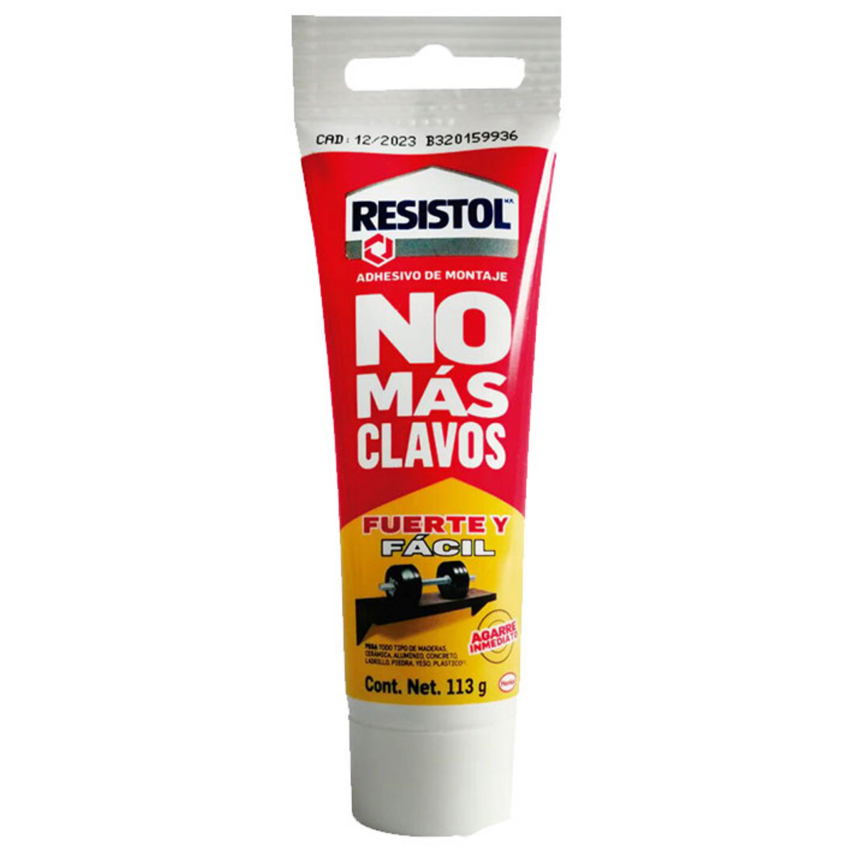 RESISTOL NO MAS CLAVOS FUERTE Y FACIL TUBO 113G HENKEL — TOMACO